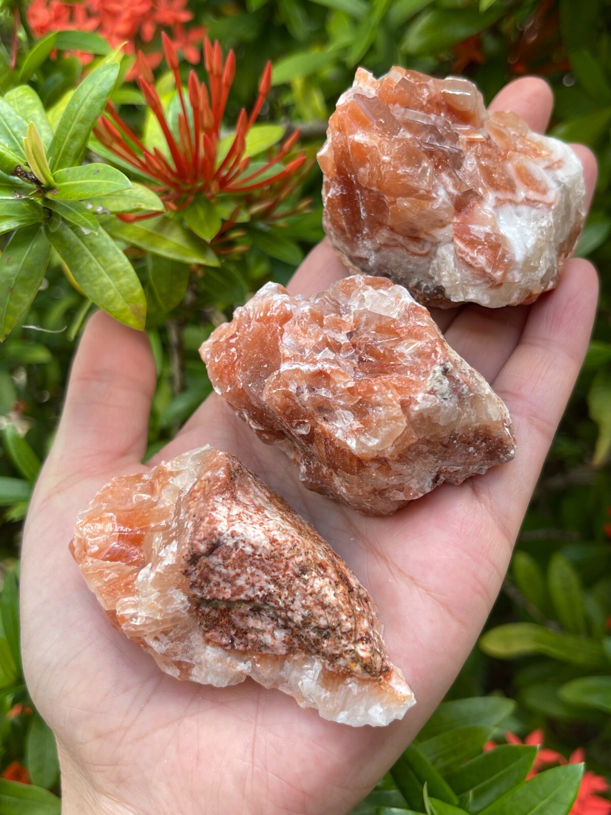 Grade A+ Large Red Calcite Rough Natural, 2-3" Red Calcite, Wholesale ...