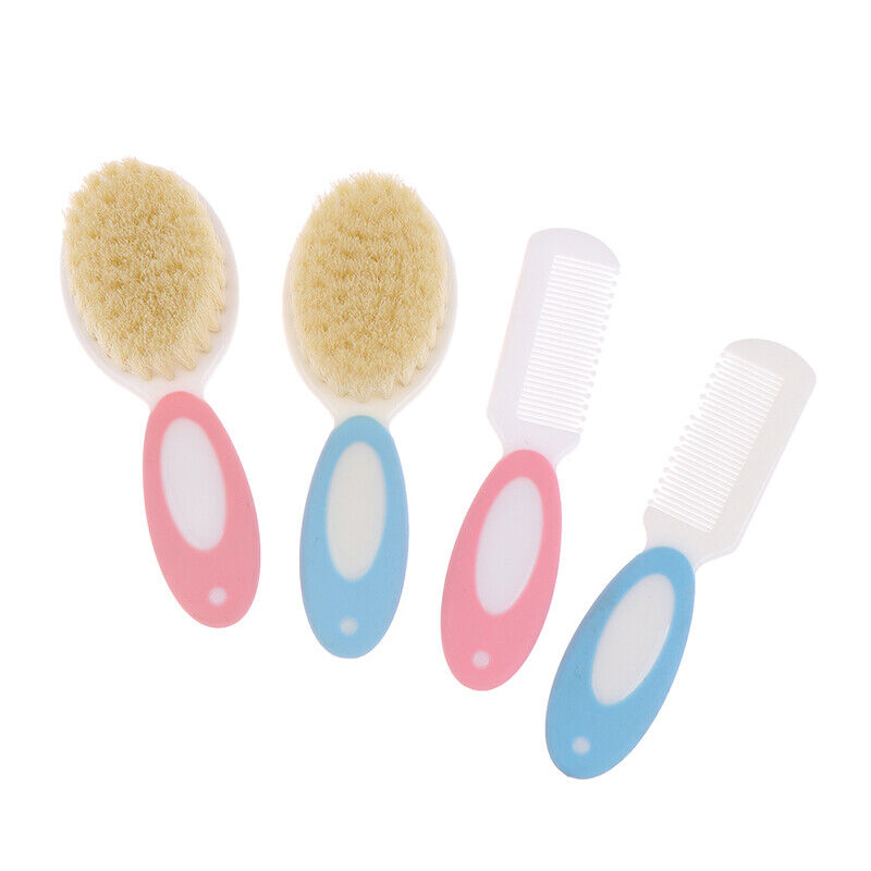 2pcs/set Portable Soft Newborn Baby Hair Brush Baby Kids Comb Child ...