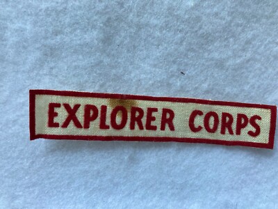 (mr15) Boy Scouts- stained EXPLORER CORPS strip patch | eBay