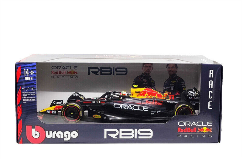 Bburago 1:18 F1 2023 RB19 #11 Sergio Checo Perez Model Car w/ Helmet ...