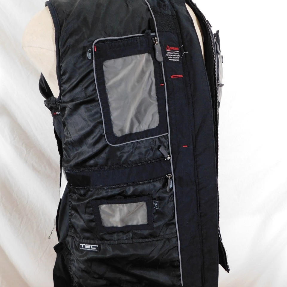 ScotteVest Women's L Vest Travel Utility Multi Pocket Black | eBay