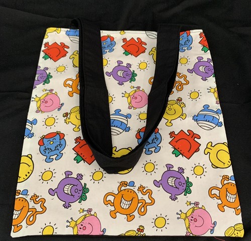 Mr Men library bag/tote Handmade, Gift For Mr Men Fans. Library ...