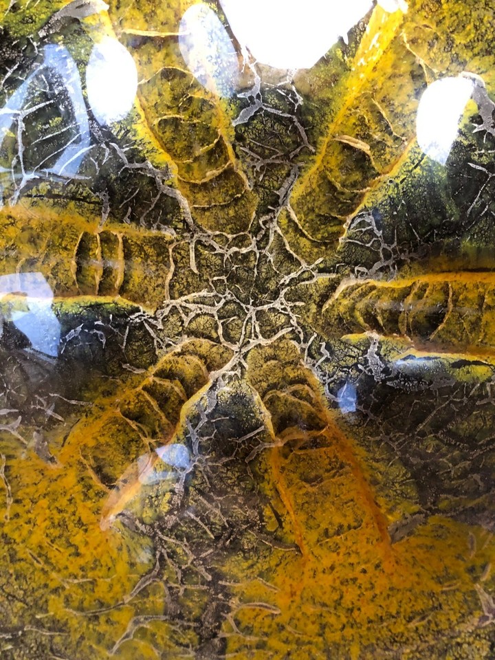 Large ANTIQUE GERMAN GLASS BOWL BY KARL WEIDMANN FOR WMF IKORA BAUSHAUS ...