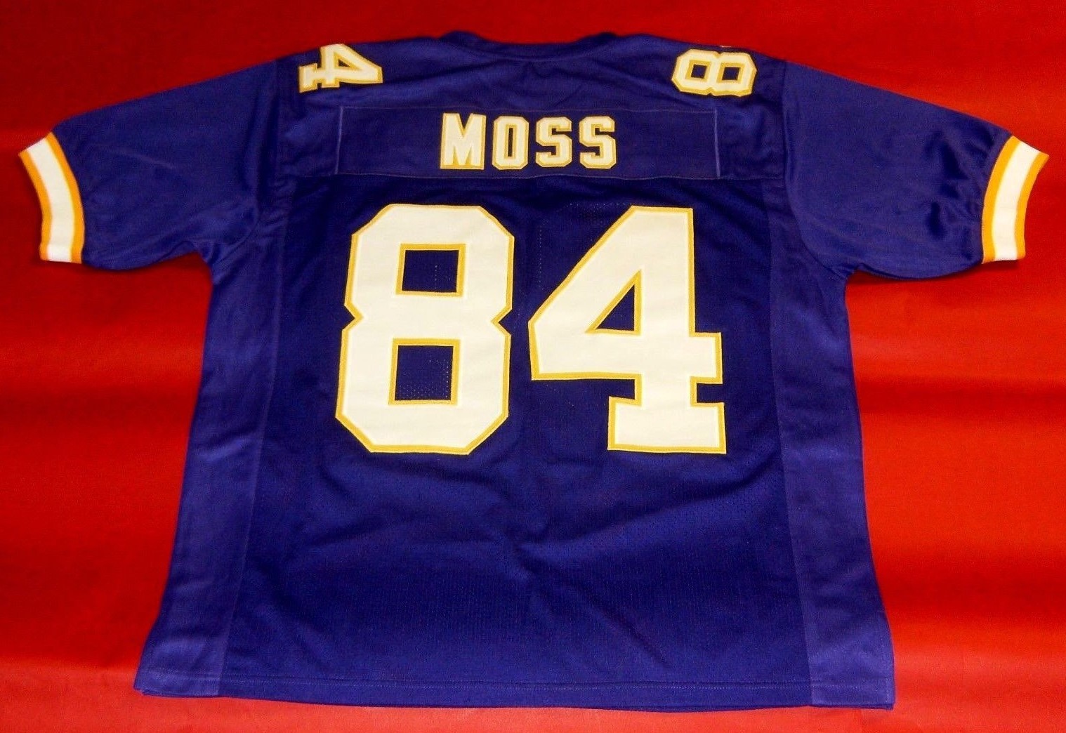 RANDY MOSS CUSTOM MINNESOTA VIKINGS THROWBACK JERSEY HOF 2018 L | eBay