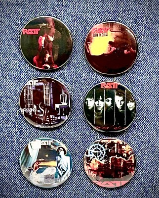 Ratt “The First 5” Album Covers 1.5” Pin Back Buttons W/ Chase | eBay
