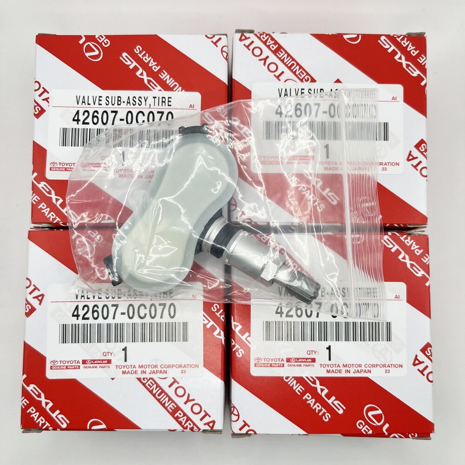New 4Pcs OEM 42607-0C070 TPMS Pre-programmed Tire Pressure Sensors Made ...