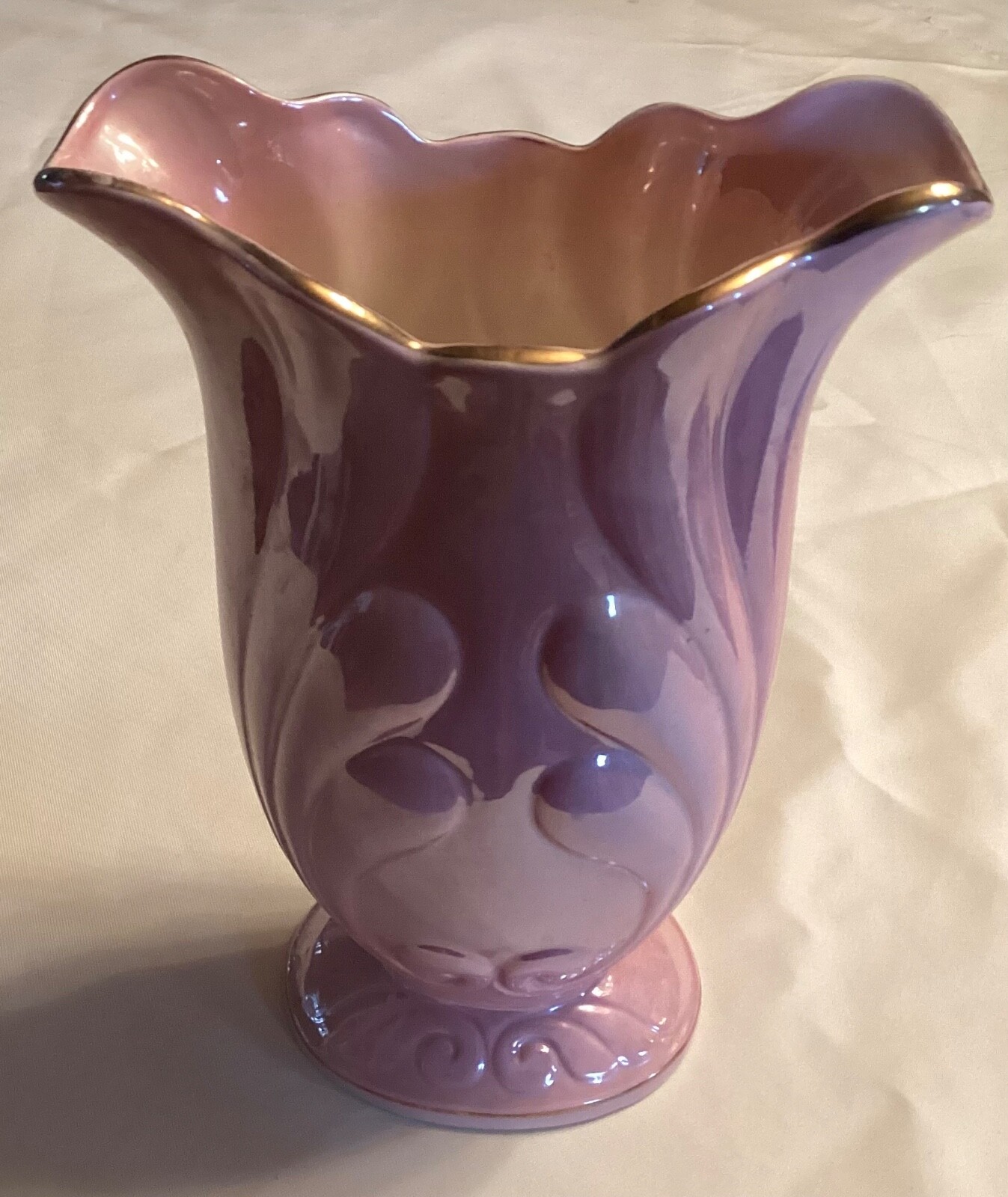 Vintage Maling England Pink Lustre Vase 9 1/2” | eBay
