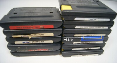 Lot Of 11 SEGA Genesis Sports Game Cartridges Tested Works See photos ...