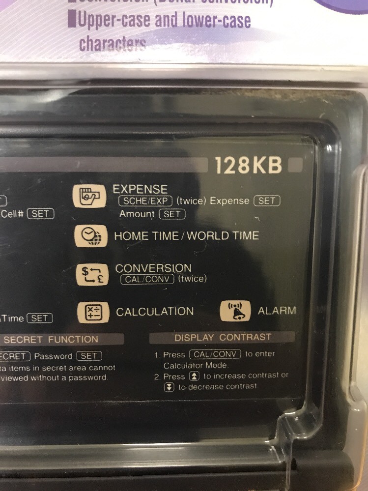 Vintage Casio SF-3905Abu-s Digital 128kb (Memory) Diary Brand New ...