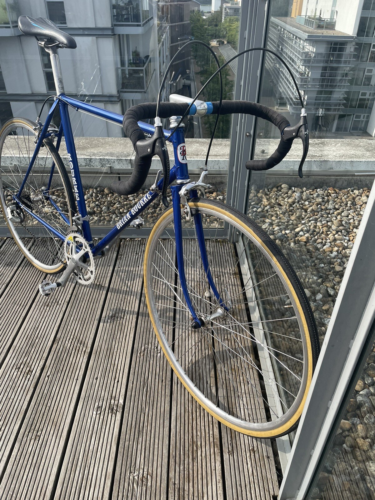 Hand built British Brian Rourke men’s road bike - Egyptian Blue | eBay UK