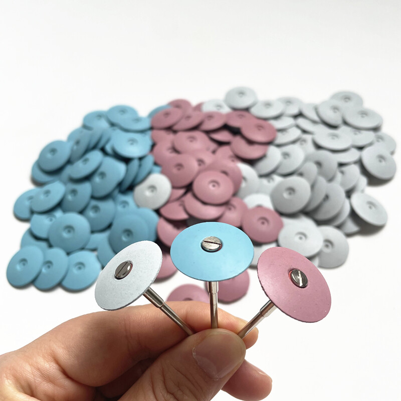 60pcs Dental Lab Polishing Wheels Burs Silicone Polishers Disk ...