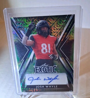 Josh Whyle 2023 Leaf Exotic Rookie Auto Green /5 | eBay