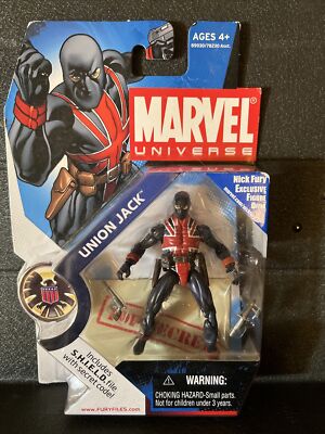 Union Jack Marvel Universe Series 1 026 3.75 Hasbro 2008 Sealed New in ...