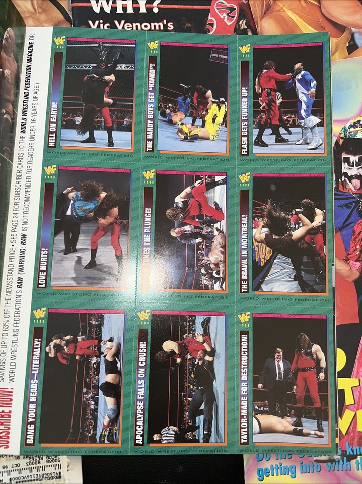Lot Of 7 WWF Magazines 1998 World Wrestling Federation - Good To VG | eBay
