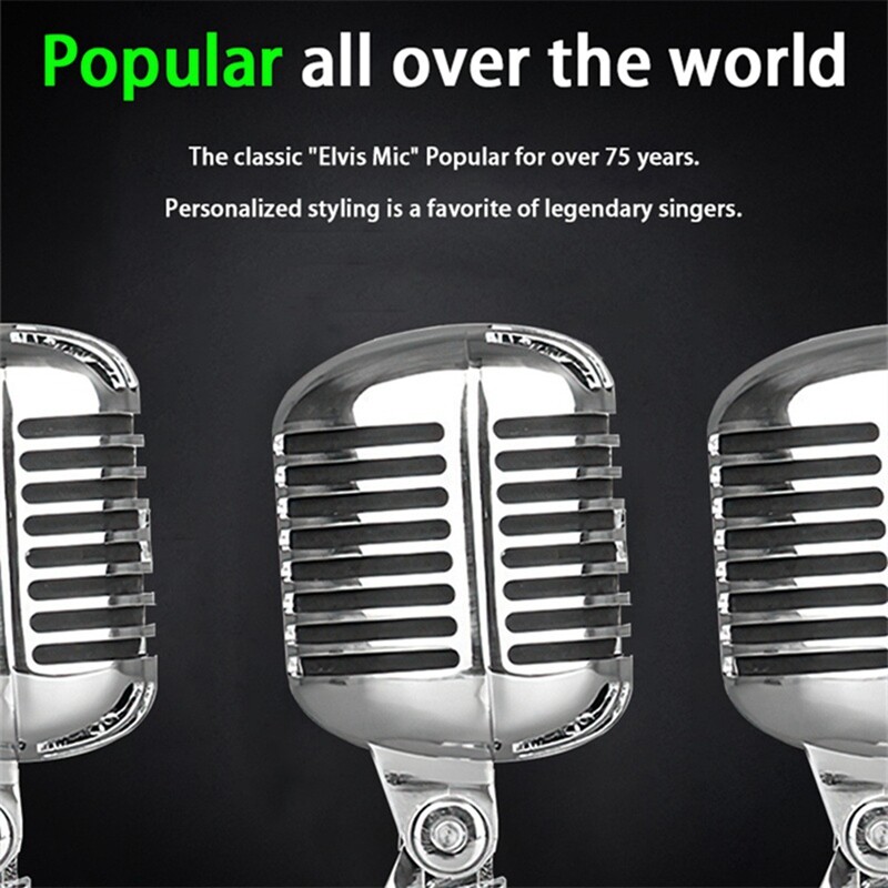 Vintage Metal Microphone for 55SH Classic Dynamic Wired Handheld ...