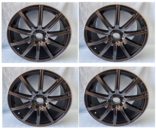 19" Black Multispoke AMG Style Rims Wheels Fits Mercedes Benz S450 S500 ...