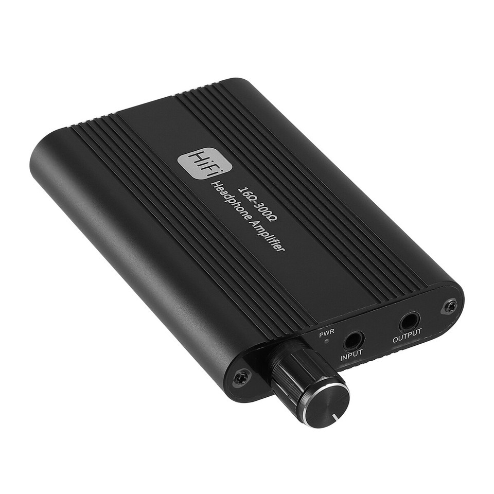 HIFI Headphone Amplifier Portable Earphone AMP 3.5mm 16-300Ω w/ Audio ...