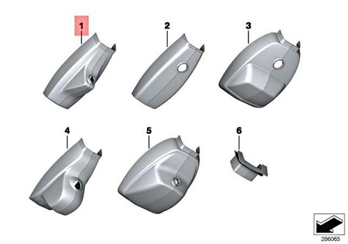 Genuine BMW ROLLS-ROYCE Alpina Set Of Covers Mirror Baseplate ...