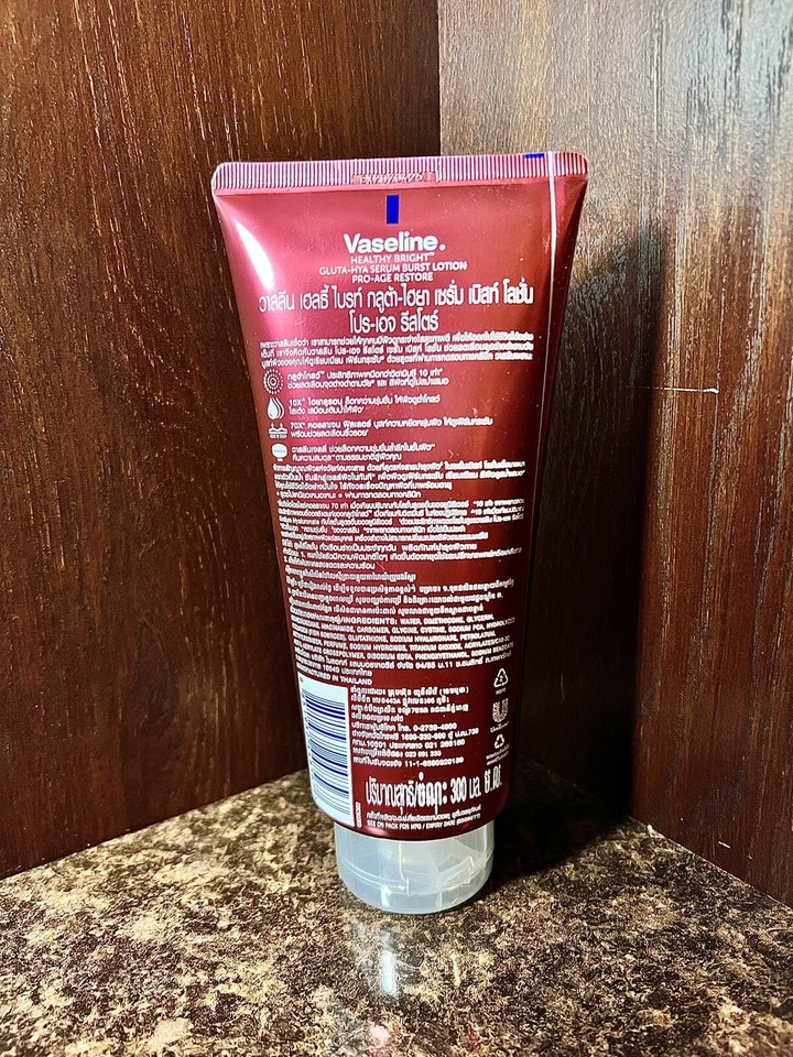 Vaseline Healthy Bright Gluta-Hya Serum Burst Lotion Pro-Age Restore 300 ml NEW | eBay