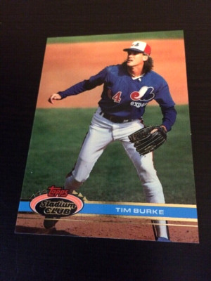 Tim Burke Expos 1991 Topps Stadium Club #514 | eBay