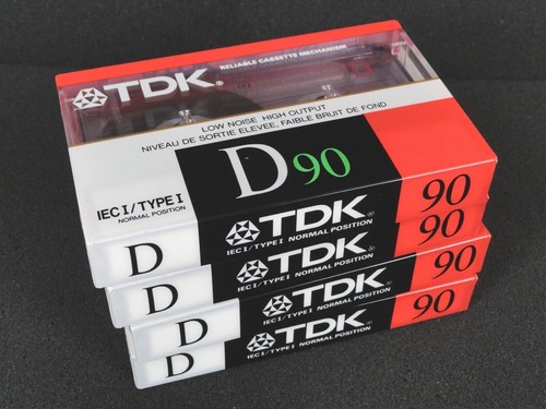 TDK D90 Audio Cassette Tape Type I Blank NEW Sealed - Lot of 4 tapes | eBay