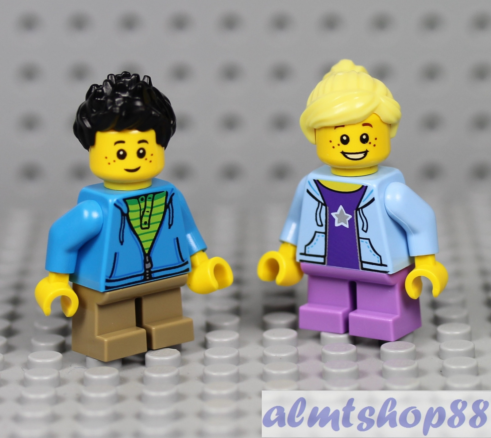 LEGO - Boy & Girl Minifigure Combo - Family Brother Sister City Town ...