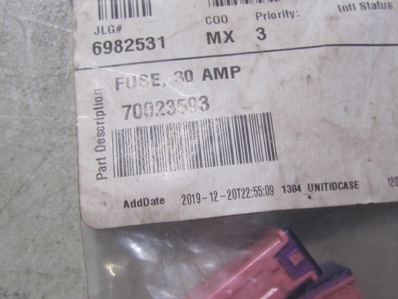 NEW GENUINE OEM JLG 70023593 PACKAGE OF 5 30 AMP FUSES FMX SERIES JCASE ...