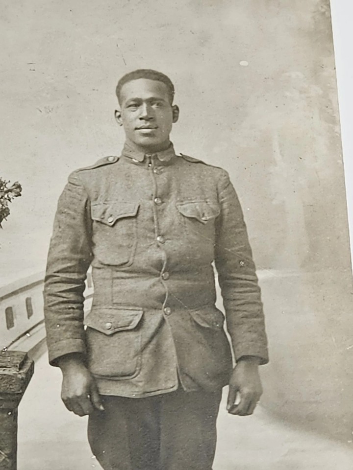 WW1 Black Soldier Postcard France To Washington DC American Military | eBay