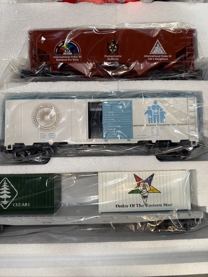 WEAVER TRAIN SET O GAUGE MASON MASONIC GRAND LODGE SHRINERS PRR PA ...