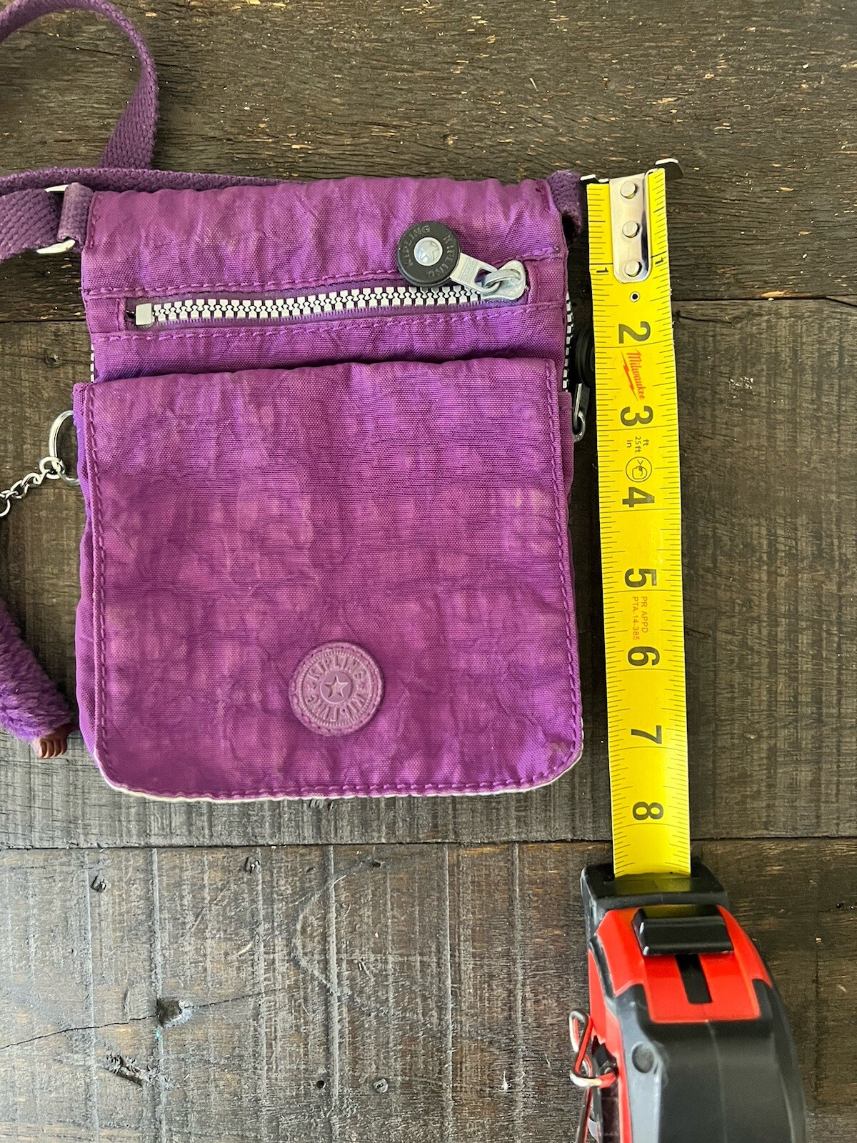 Kipling Purple Crossbody Multi Compartment Purse | eBay