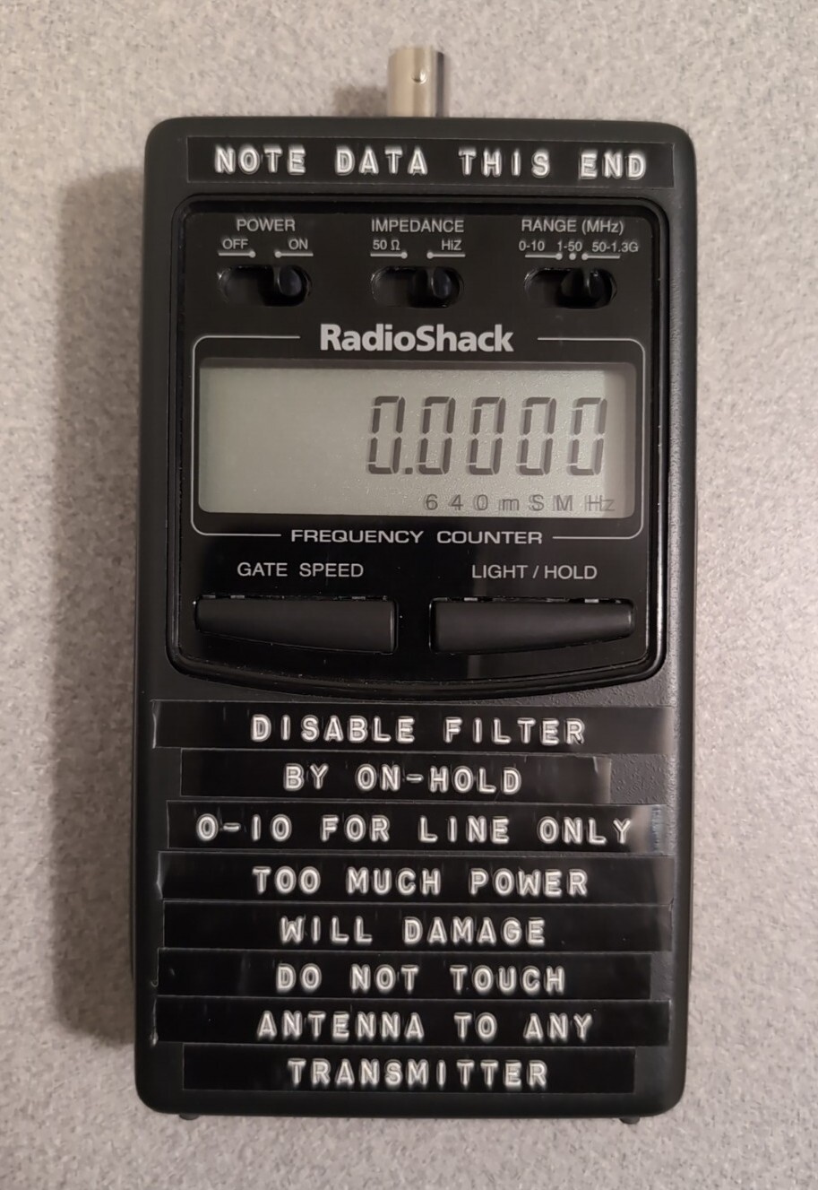 RadioShack LCD Frequency Counter 22-306 Hand Held Radio Shack for sale ...