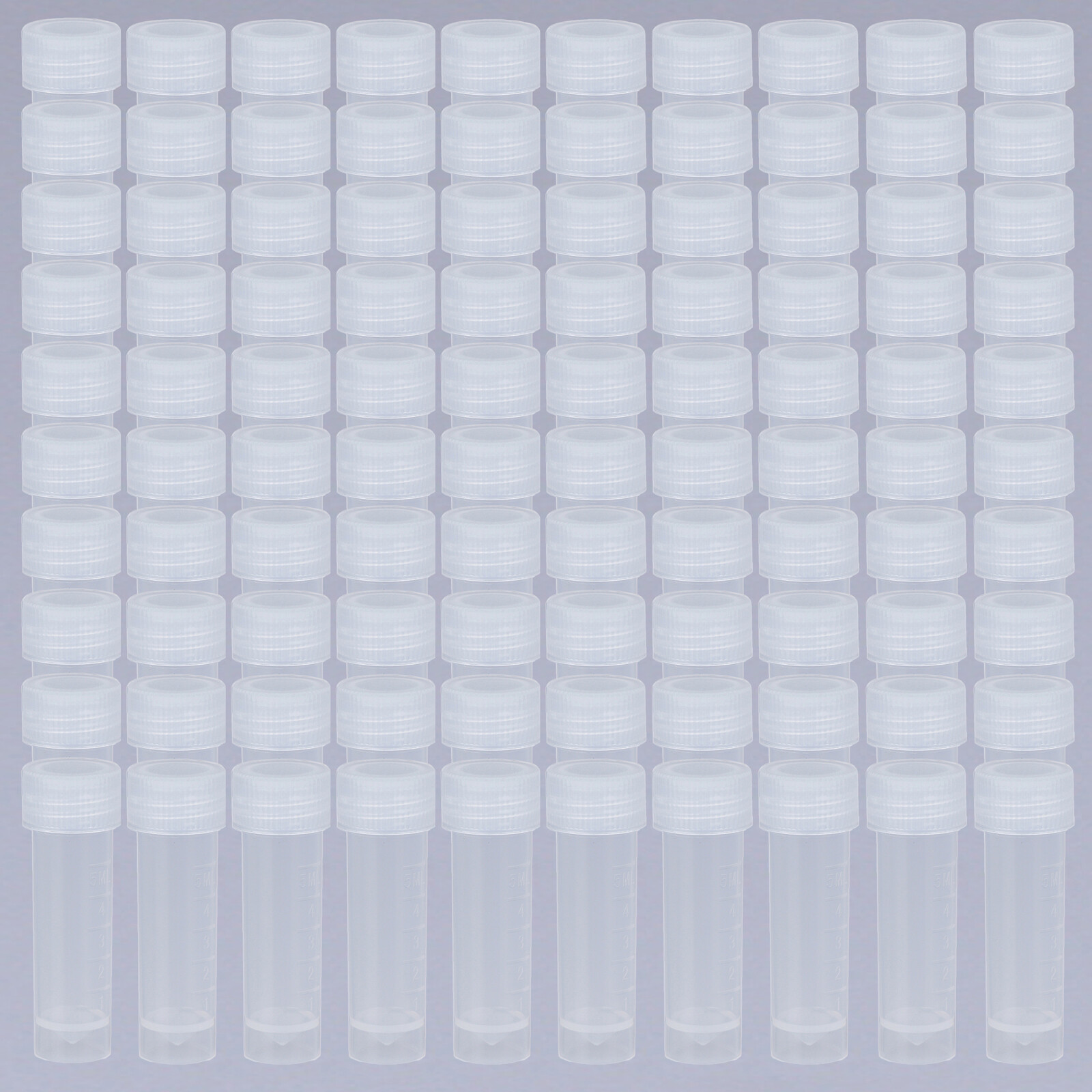 1-10ml plastic test tubes vials sample containers craft with screw caps ...