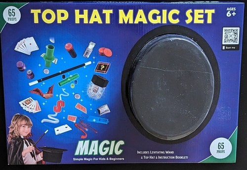 Top Hat Magic Set with 65 Props Simple Magic For Kids & Beginners Age 6 ...