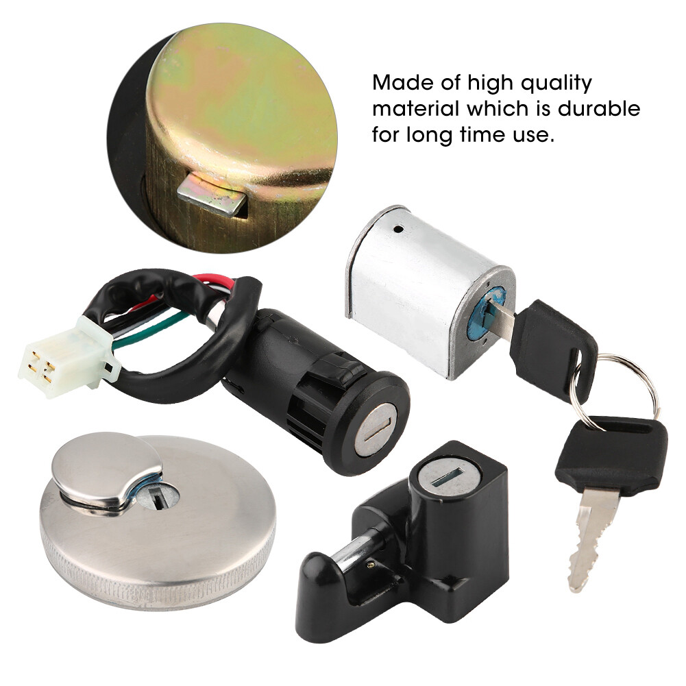 Ignition Lock Fuel Tank Cover Lock Helmet Lock Anti Theft Lock For ...