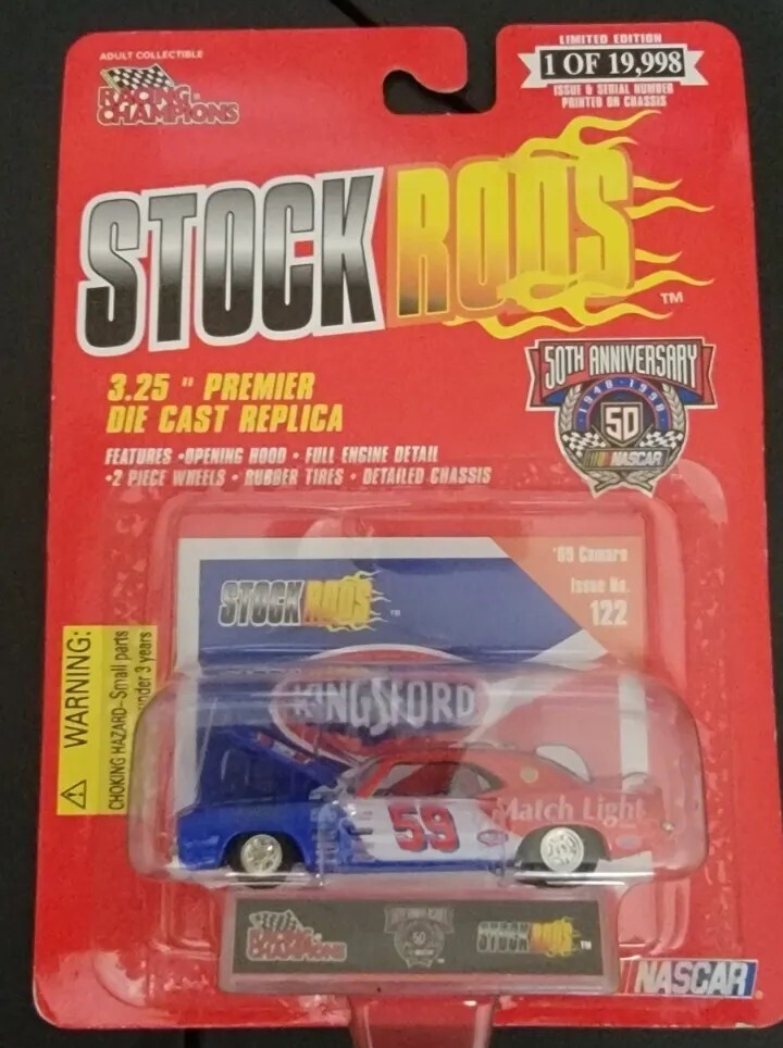 Racing Champions Stock Rods - Kingsford Match Light 69 Camaro L7 | eBay