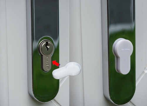 4 x Lock Draught Cap, Lock Draught Excluder, Keyhole Cover Push-Fit No ...