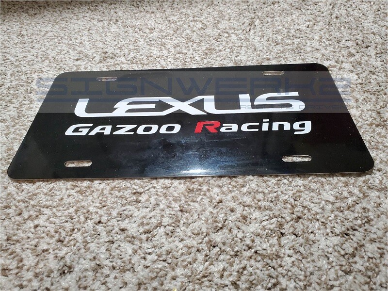 Lexus GR Gazoo Racing Plate metal novelty vanity plate 2 colors | eBay