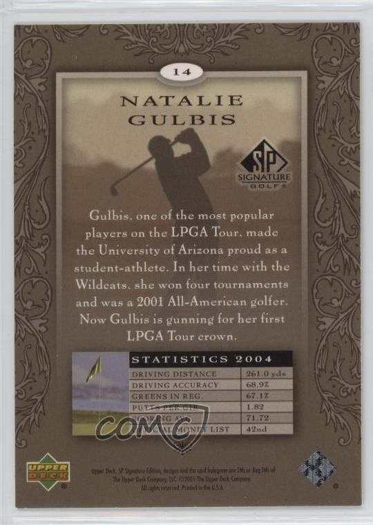 2005 SP Signature Natalie Gulbis #14 | eBay