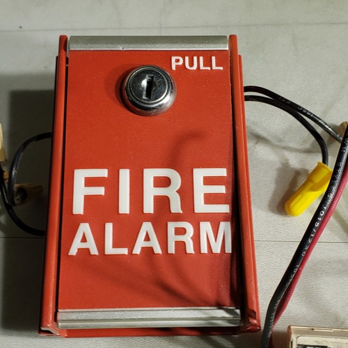 FCI MS-6 Fire Alarm Pull Station Box with FCI AMM-2 Monitor Module | eBay