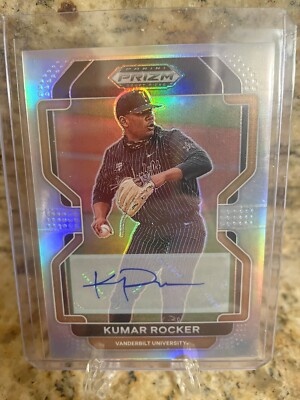 2022 Panini Prizm Draft Picks Kumar Rocker Silver Prizm Auto Rookie ...