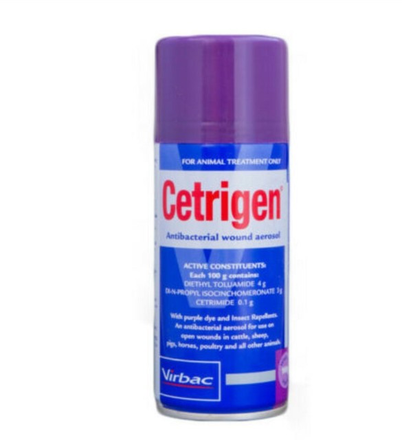 Virbac Cetrigen Antibacterial Wound Aerosol 100g for sale online | eBay