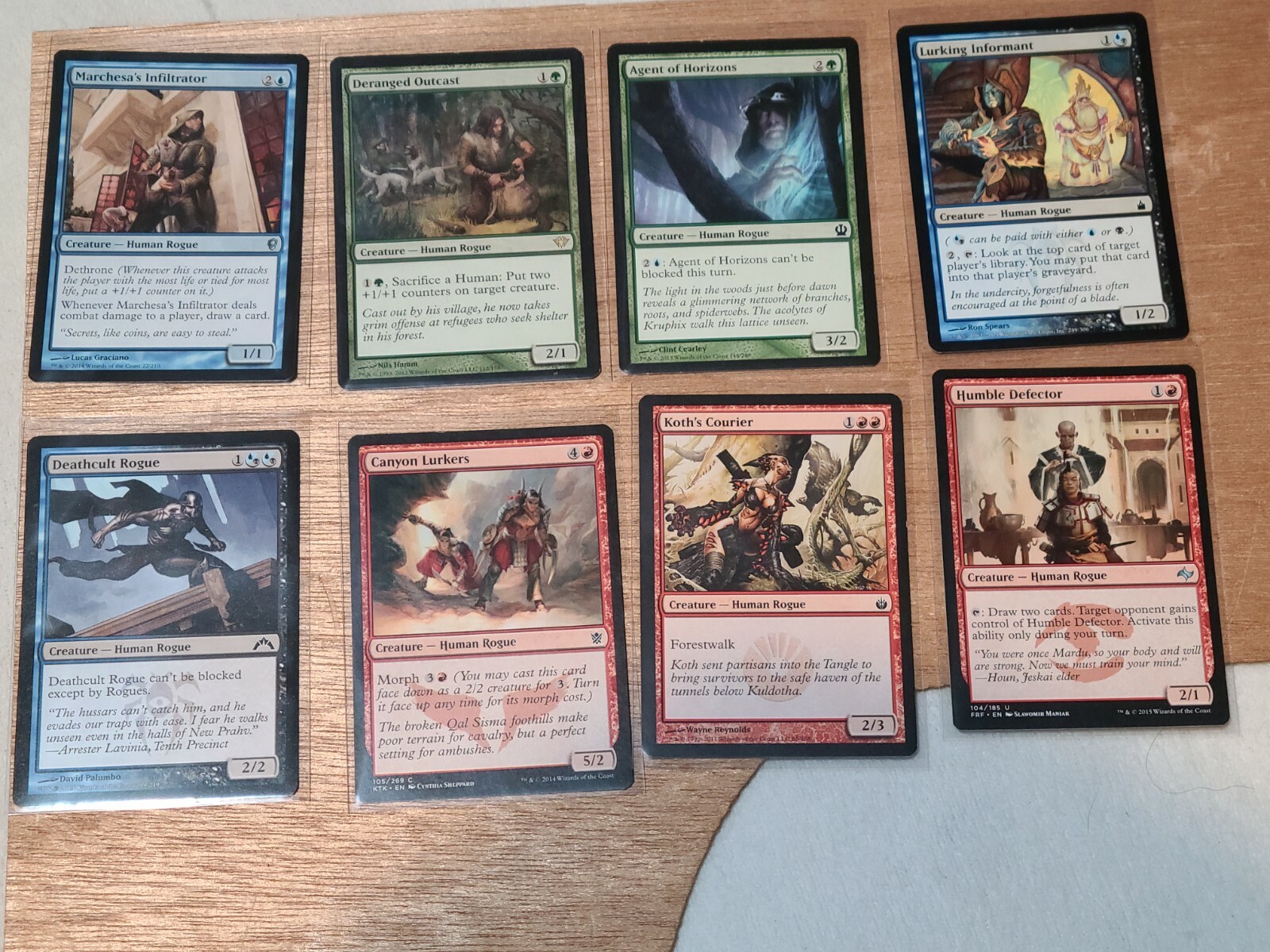 MTG Rogue x8-Agent of Horizons,Lurking Informant,Humble Defector ...