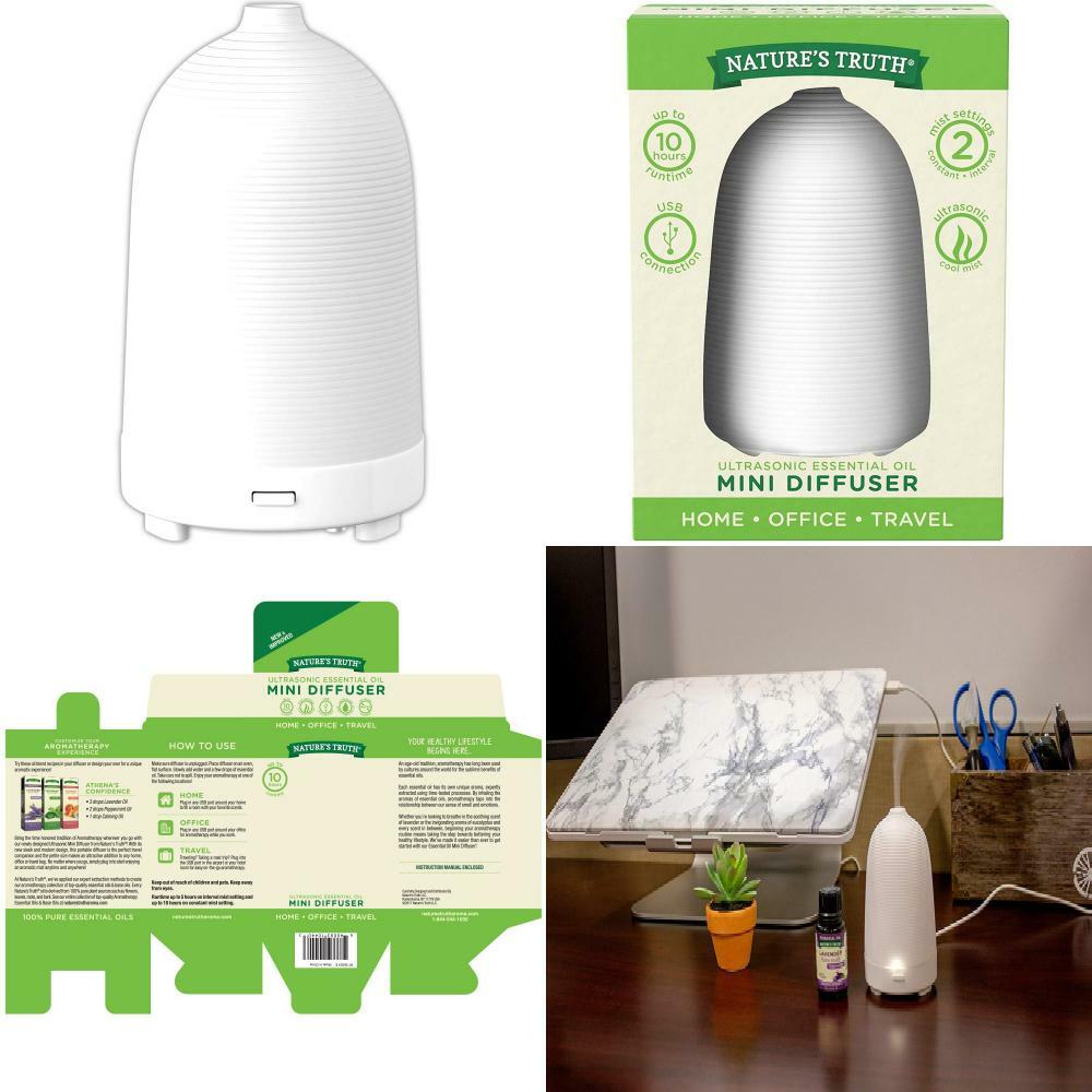 Nature's Truth Essential Oil Mini Diffuser, 3.7 Ounce | eBay