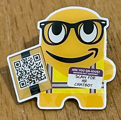 Are you QR-ious? HR PXT Chatbot QR code Amazon Peccy Employee Pin | eBay