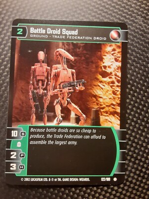 WOTC Star Wars TCG UNPLAYED Attack Clones MINT # 122/180 BATTLE DROID ...