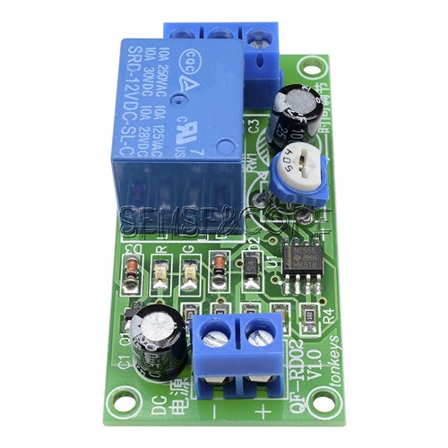 DC 12V NE555 0~60 Seconds Delay Timer Time Switch Adjustable Time Relay ...