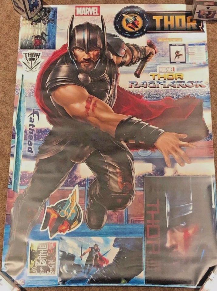 Fathead Decals Thor - Thor: Ragnarok Marvel Life Size Wall Decal 96 ...