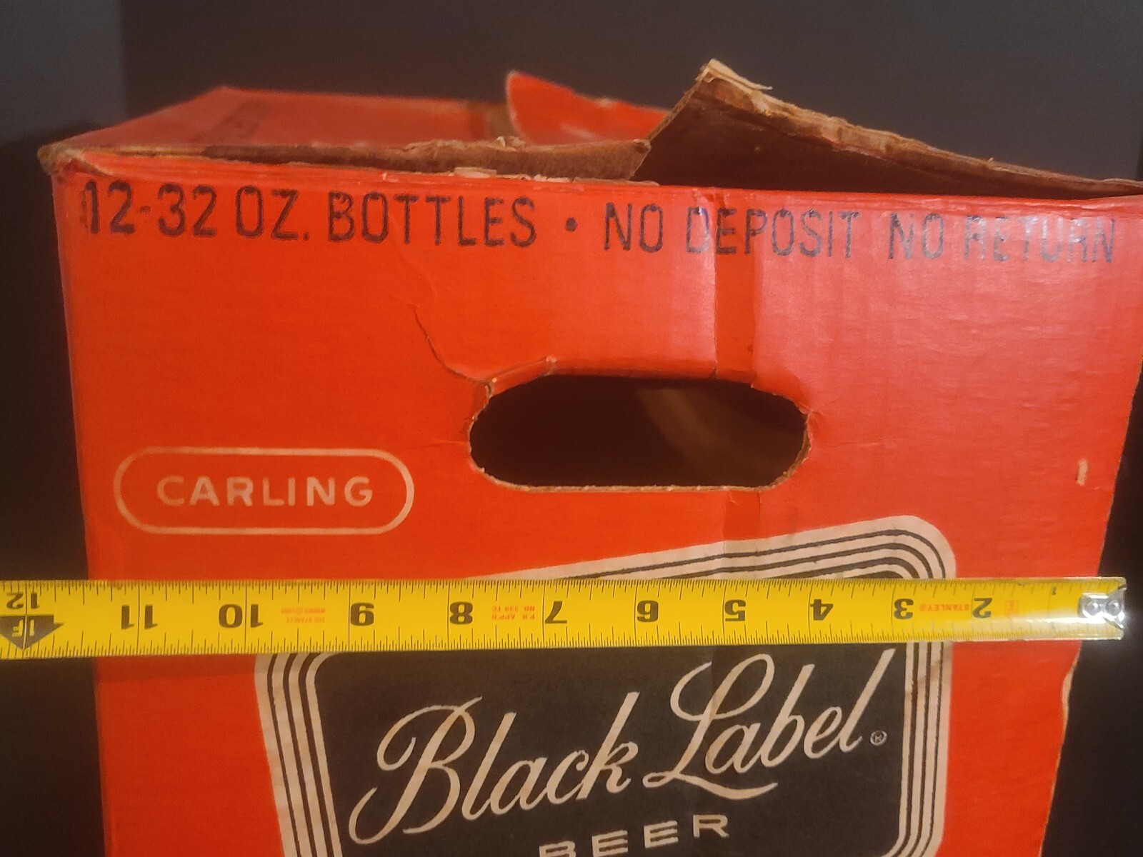Vintage 1960's Carling Black Label Beer ~ Cardboard Beer Box (B) | eBay