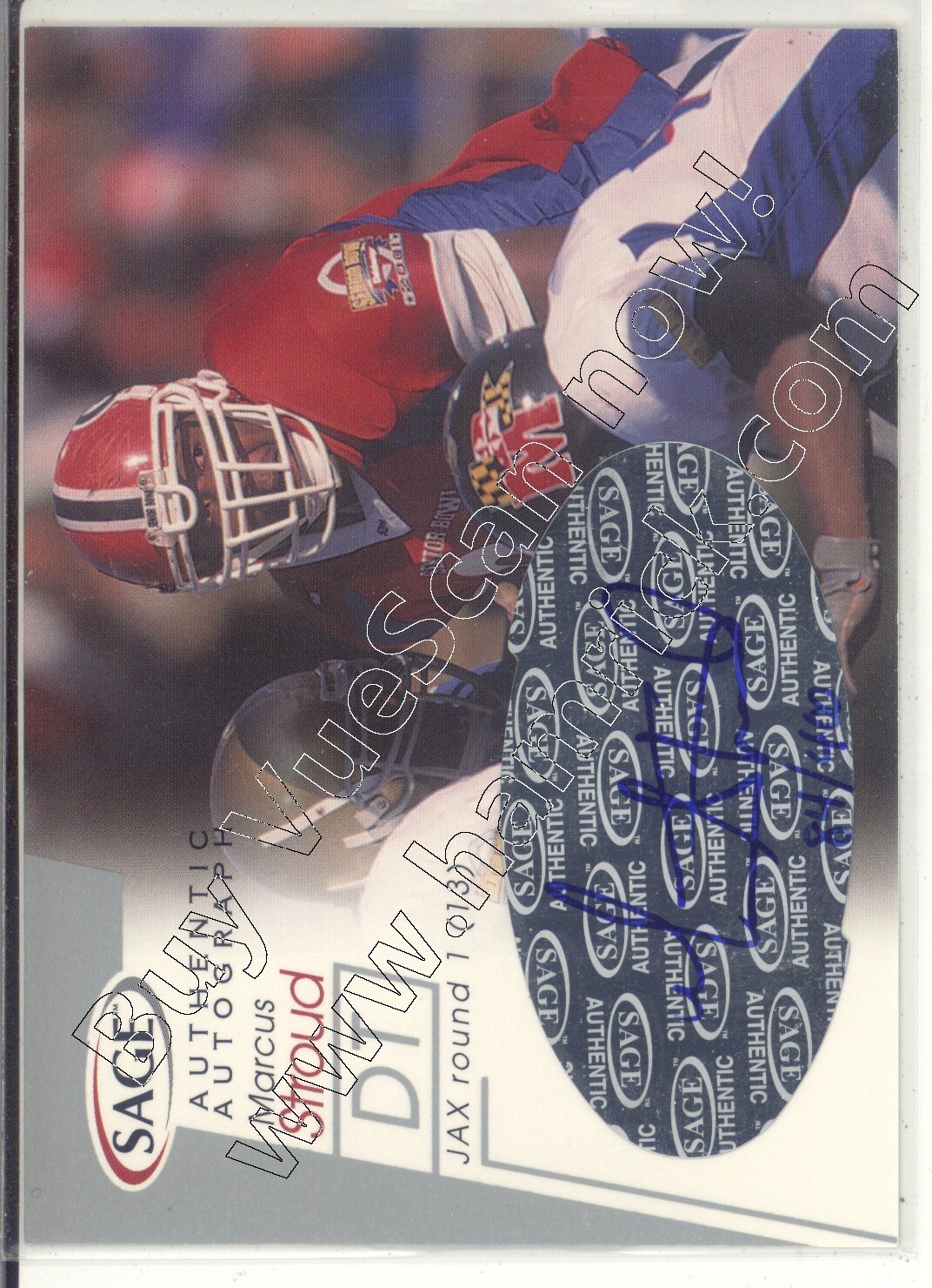 marcus stroud rc rookie draft auto autograph georgia uga dawgs college ...