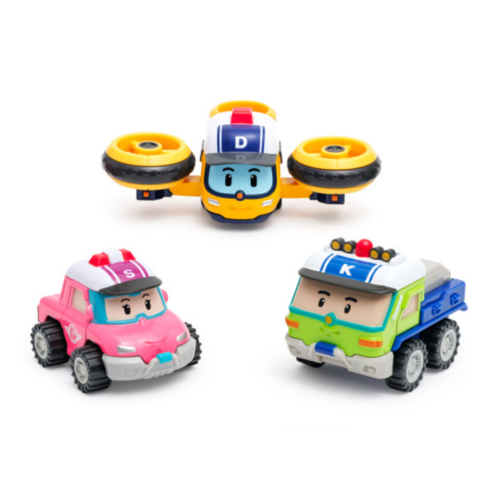 RoboCar Poli Sandville Rescue Deluxe Die cast 3PC Set / Droney Keaton ...